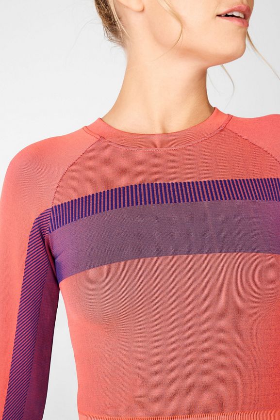 Tory Cropped Seamless L/S Top Fabletics