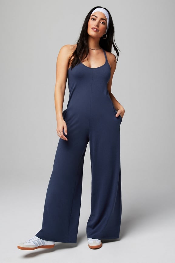 Cloud Jersey Wide Leg Onesie - Fabletics