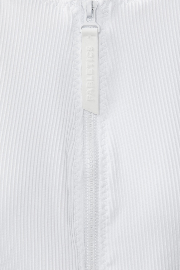 Zip-Front Racerback Shaping One-Piece Swimsuit - Fabletics