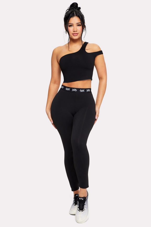 Major Label One Shoulder Midi Top - Fabletics Canada