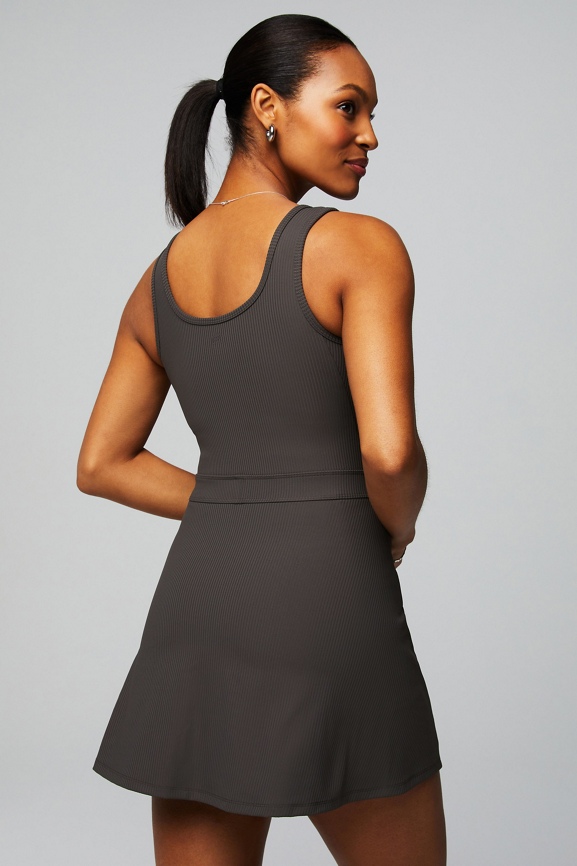 Sporty Rib Built-In Short Dress Fabletics