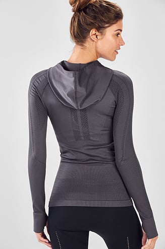 Kiley Seamless Hooded Jacket - Fabletics Canada