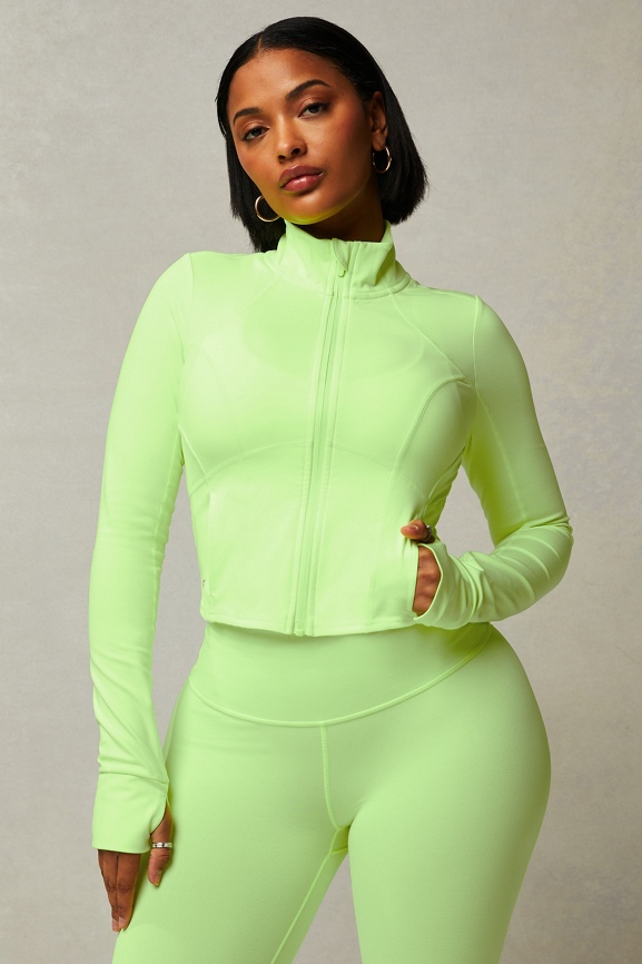 Perfect Storm Cropped Train Jacket - Fabletics Canada