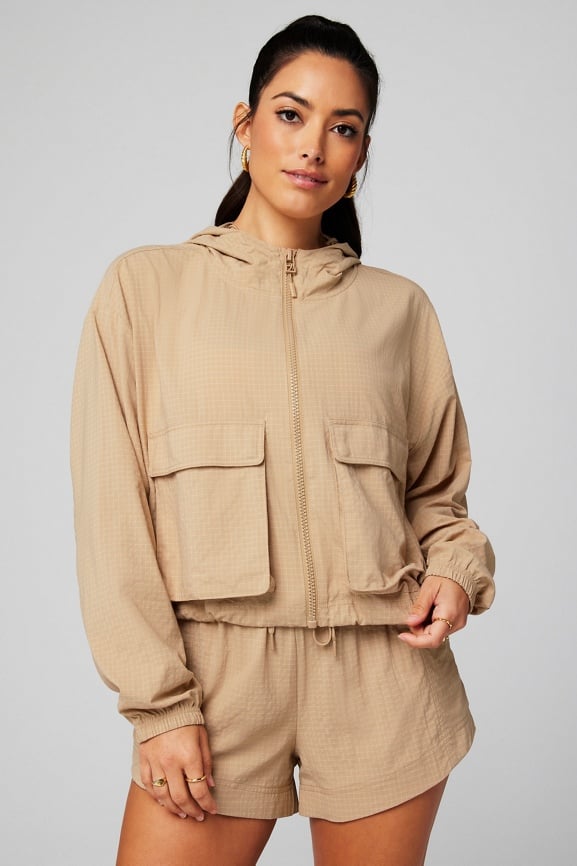 Ripstop Cropped Cargo Jacket - Fabletics Canada