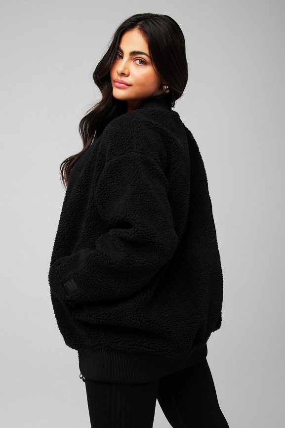 Teddy Oversized Bomber Jacket Fabletics