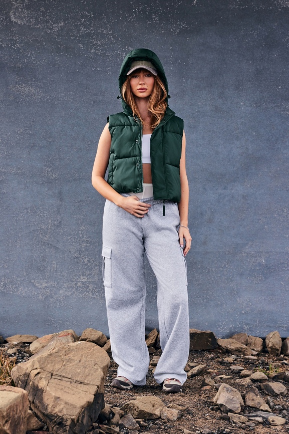 Essential Cropped Hooded Puffer Vest - Fabletics