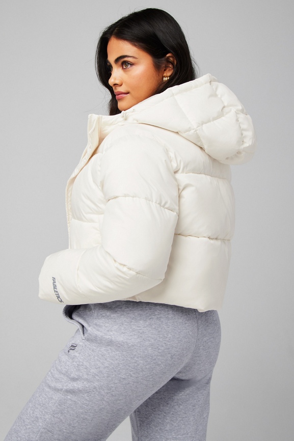 Essential Cropped Hooded Puffer Fabletics