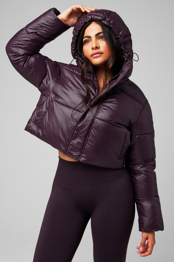 Essential Cropped Hooded Puffer Fabletics