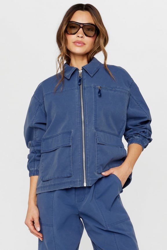 Utility Twill Cargo Jacket - Fabletics