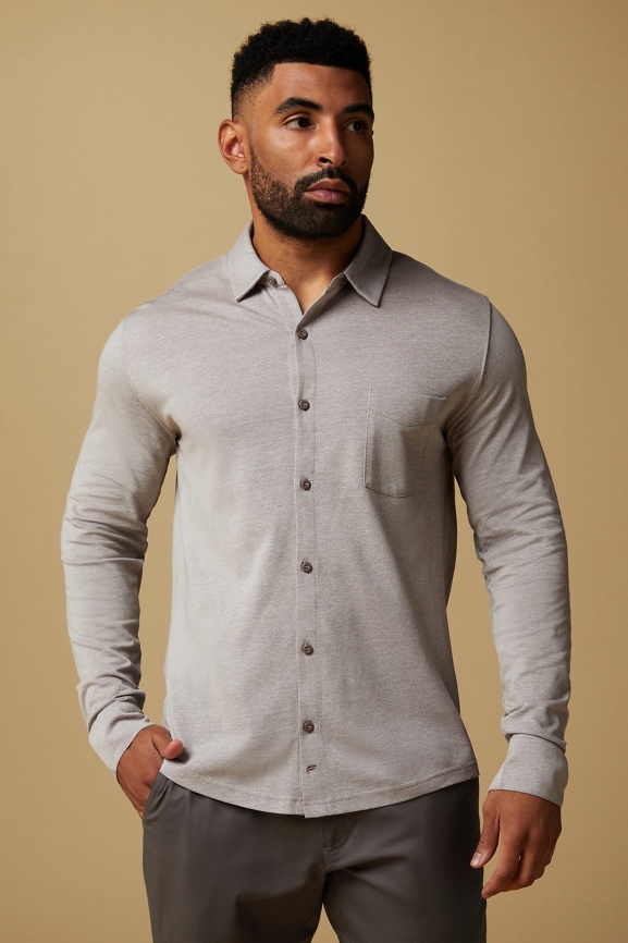 The Dash Long Sleeve Button Up Fabletics
