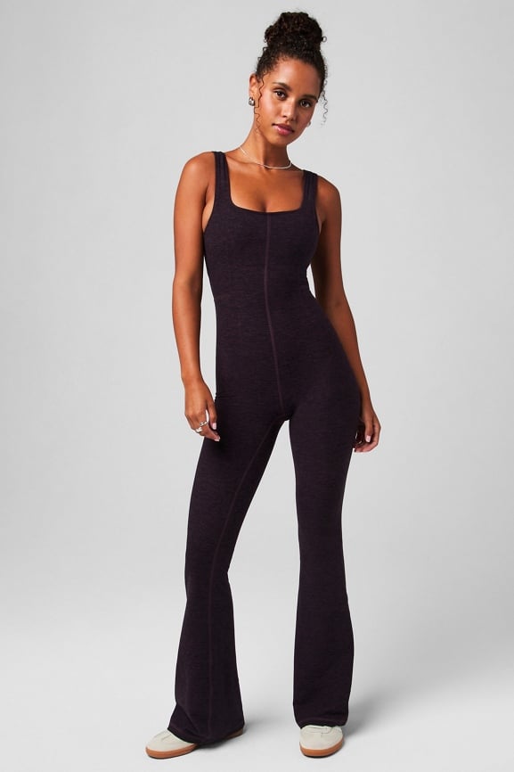 HeatherFlex Kick Flare Jumpsuit Fabletics