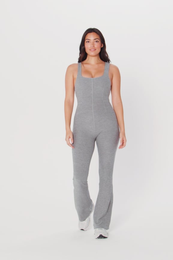 HeatherFlex Kick Flare Jumpsuit - Fabletics