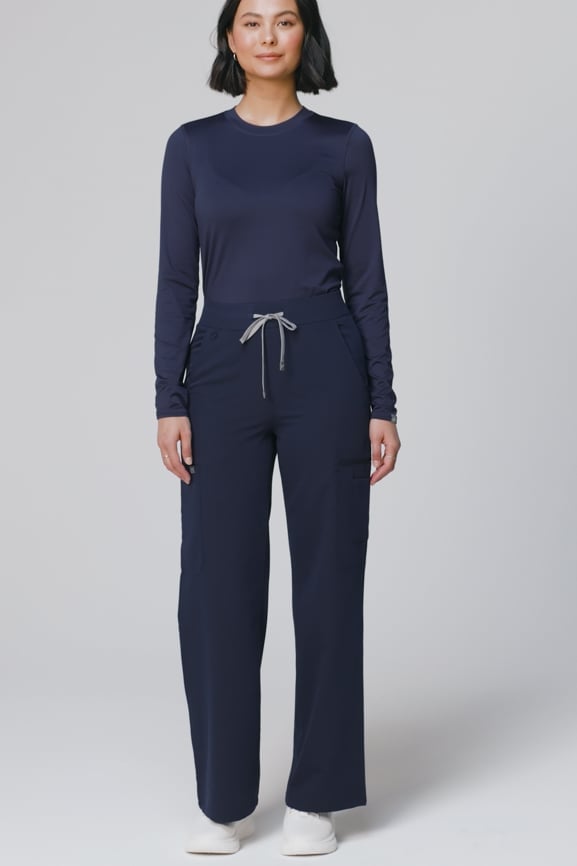 High-Rise Wide Leg Scrub Pant - Fabletics