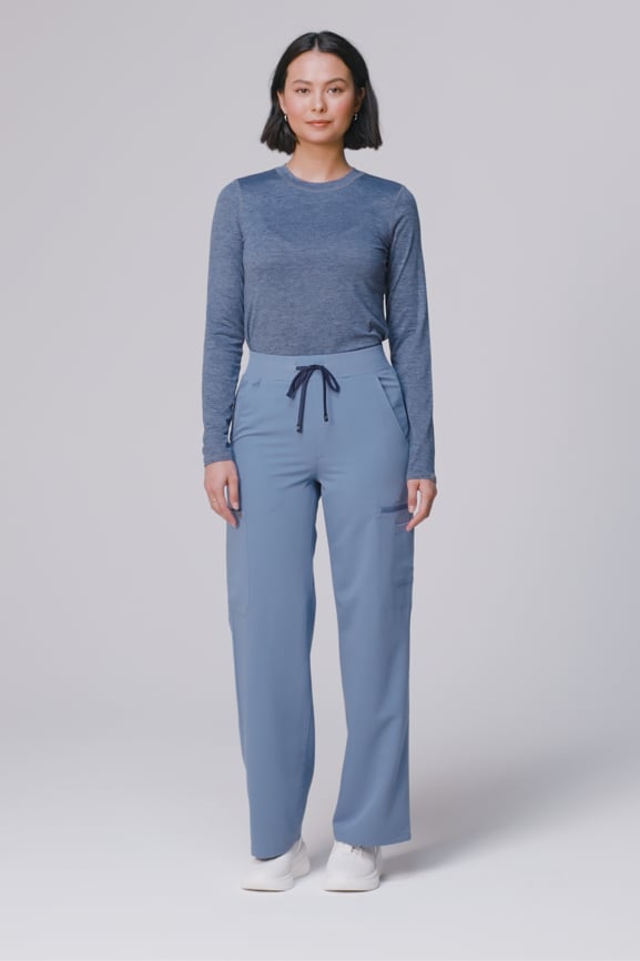 High-Rise Wide Leg Scrub Pant - Fabletics