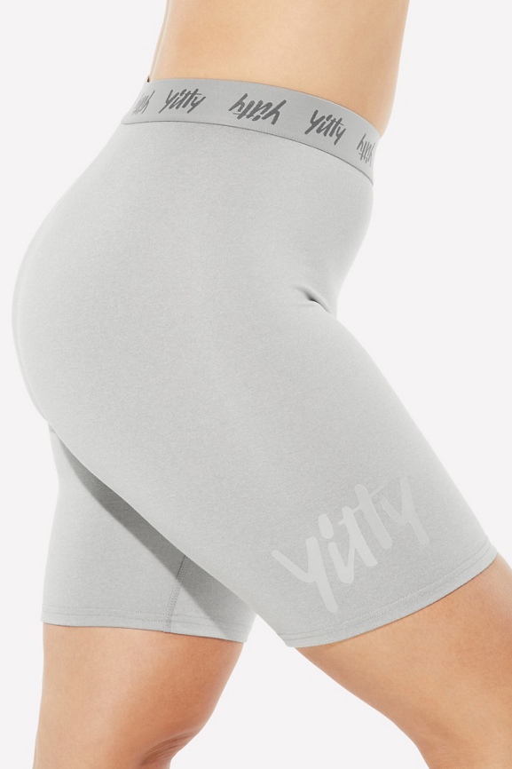 Major Label Shaping High Waist Logo Short - Yitty