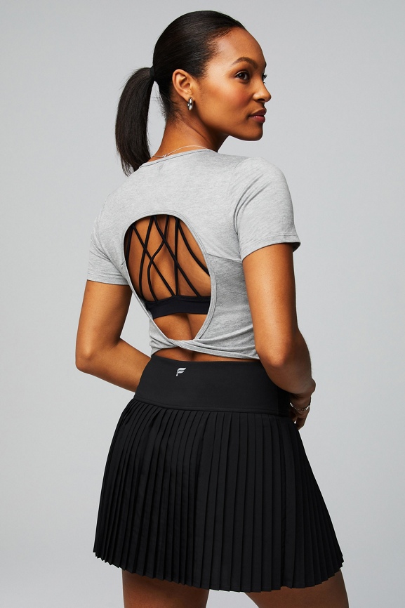 Dry-Flex Open Back Twist Short-Sleeve Tee - Fabletics Canada