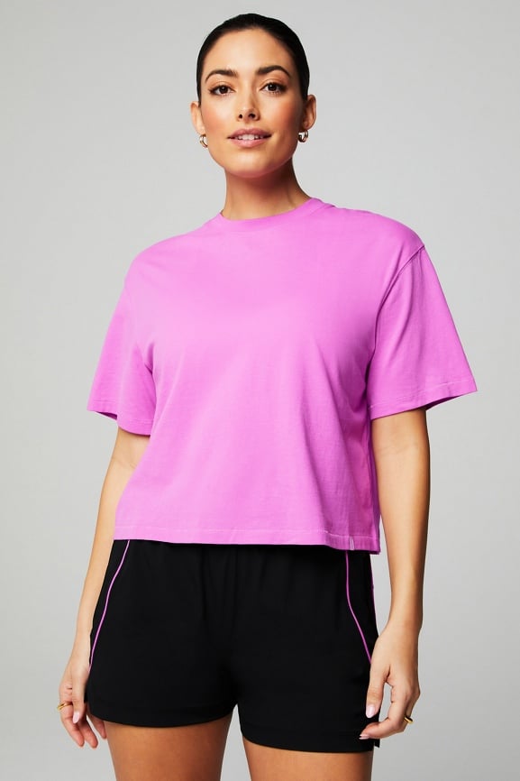 100% Cotton Boxy Tee - Fabletics Canada