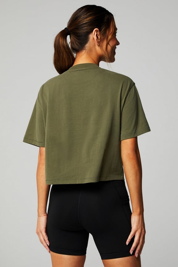 100% Cotton Boxy Tee - Fabletics Canada