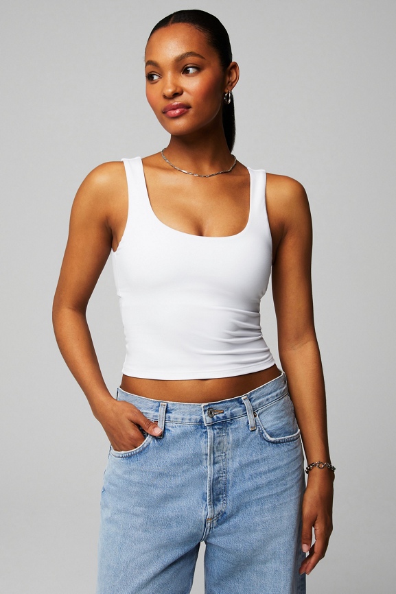 Oasis Twist Built-In Bra Tank - Fabletics